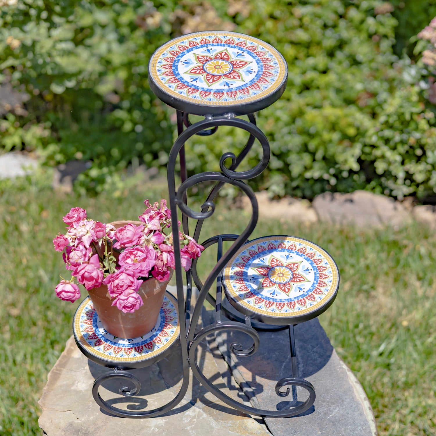 Mosaic plant table store